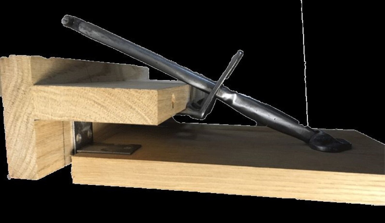 Iron Drop Leaf Table Support 3 PIECE SET Pleukharp Fork Bar Hook Table ...