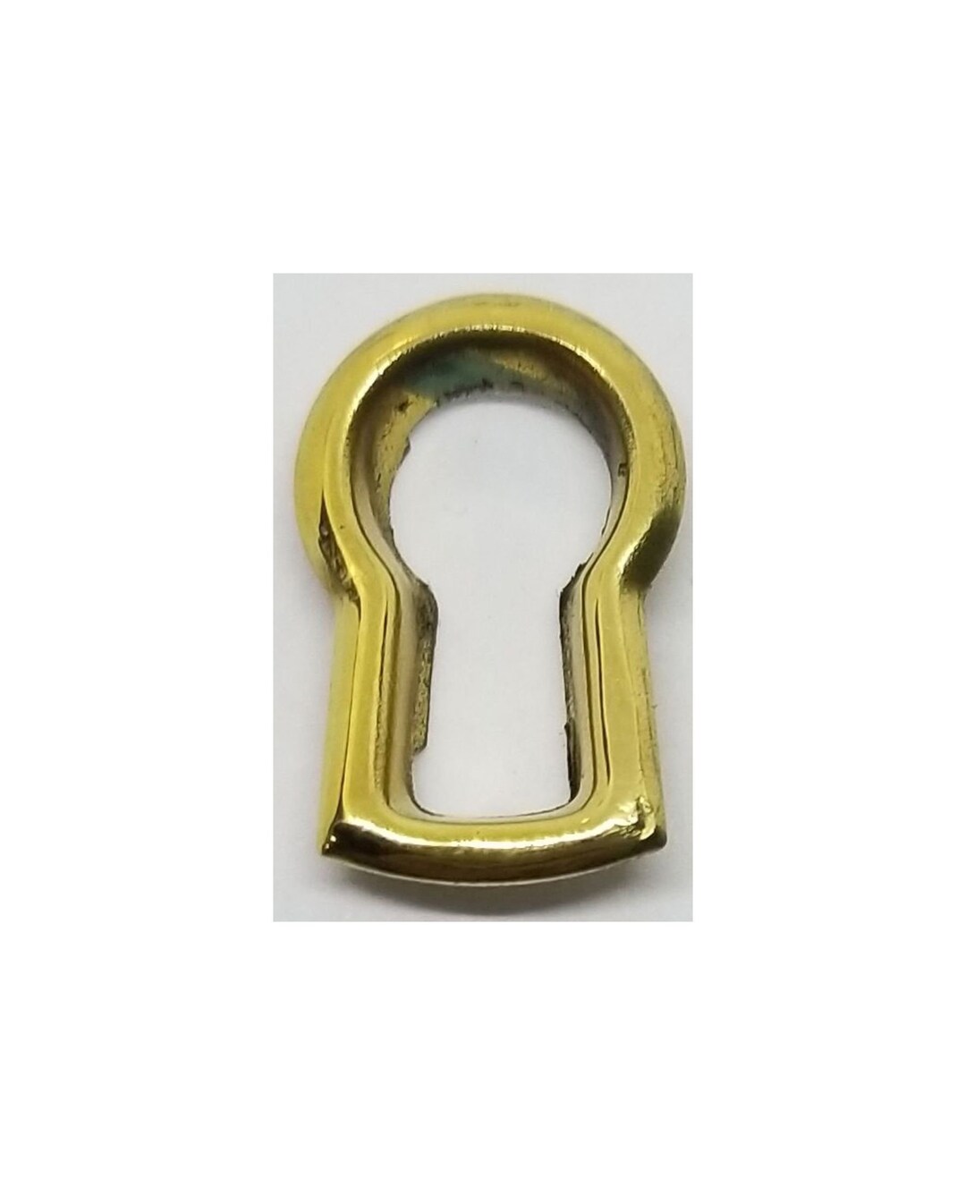 Stamped Brass Keyhole Insert Cover Key Plate Desk Cabinet Door Antique ...