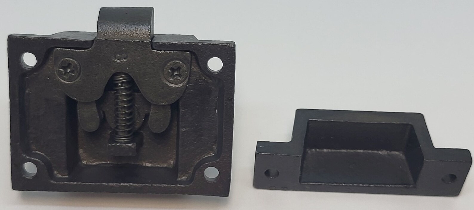 Cast Iron Cabinet Latch 2 Sizes Spring Loaded Handle Turn - Etsy