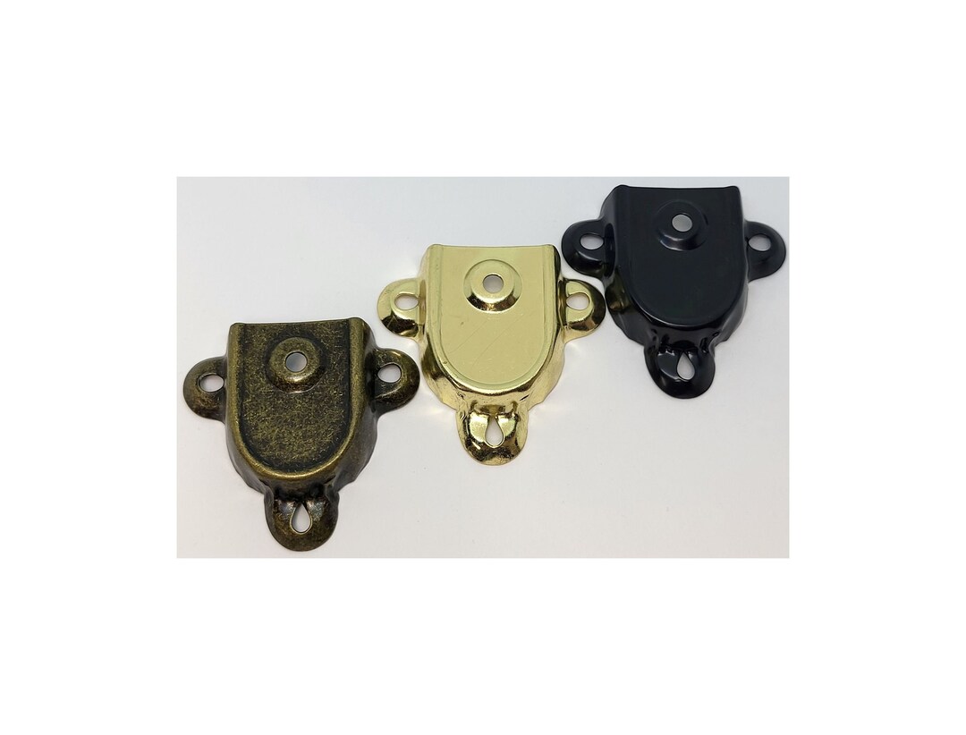 Steel Handle Loop End Cap Trunk Chest Leather Cover Antique Vintage ...