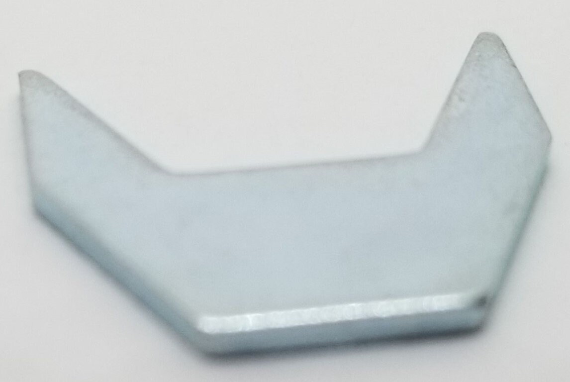 50 (count) - 2 Prong Zinc Steel Drawer Stops Oak Wood Cabinet Point ...