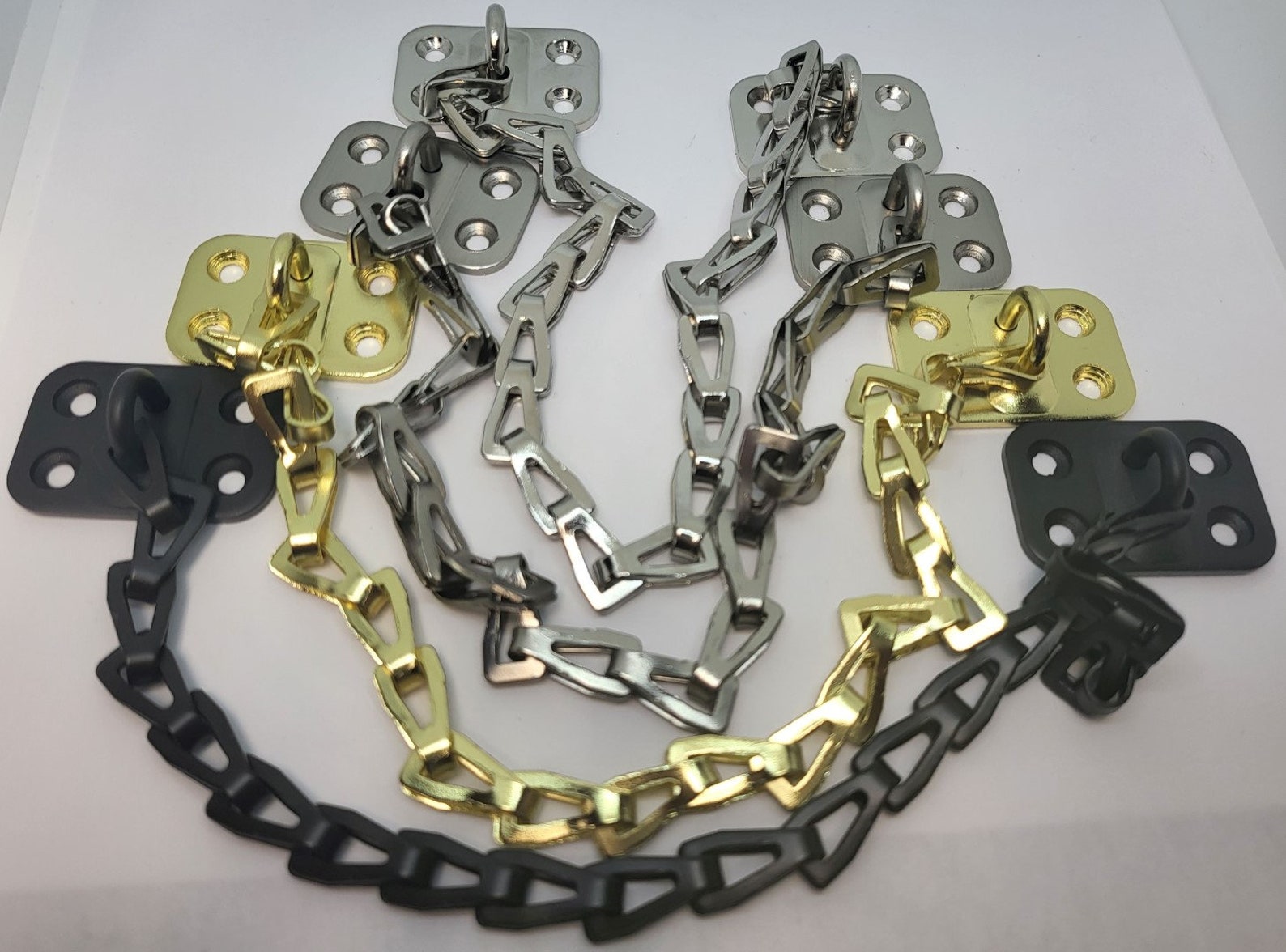 12" Chain Support Transom Steel Brackets Windows Door Lock Safety ...