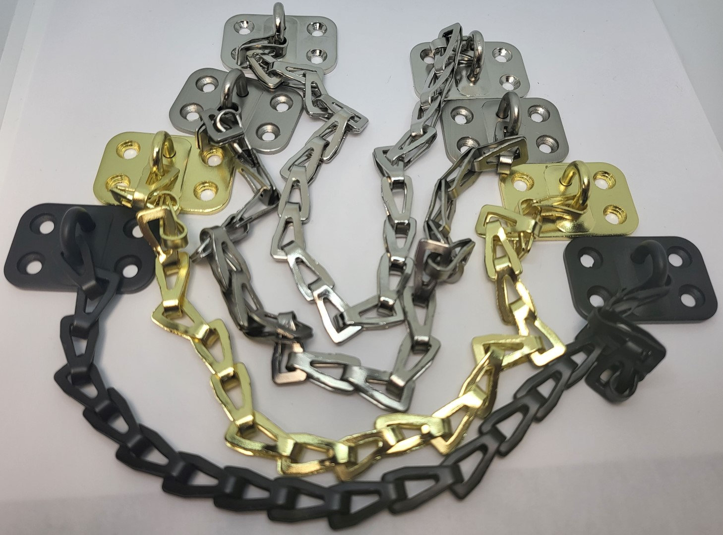 12" Chain Support Transom Steel Brackets Windows Door Lock Safety ...