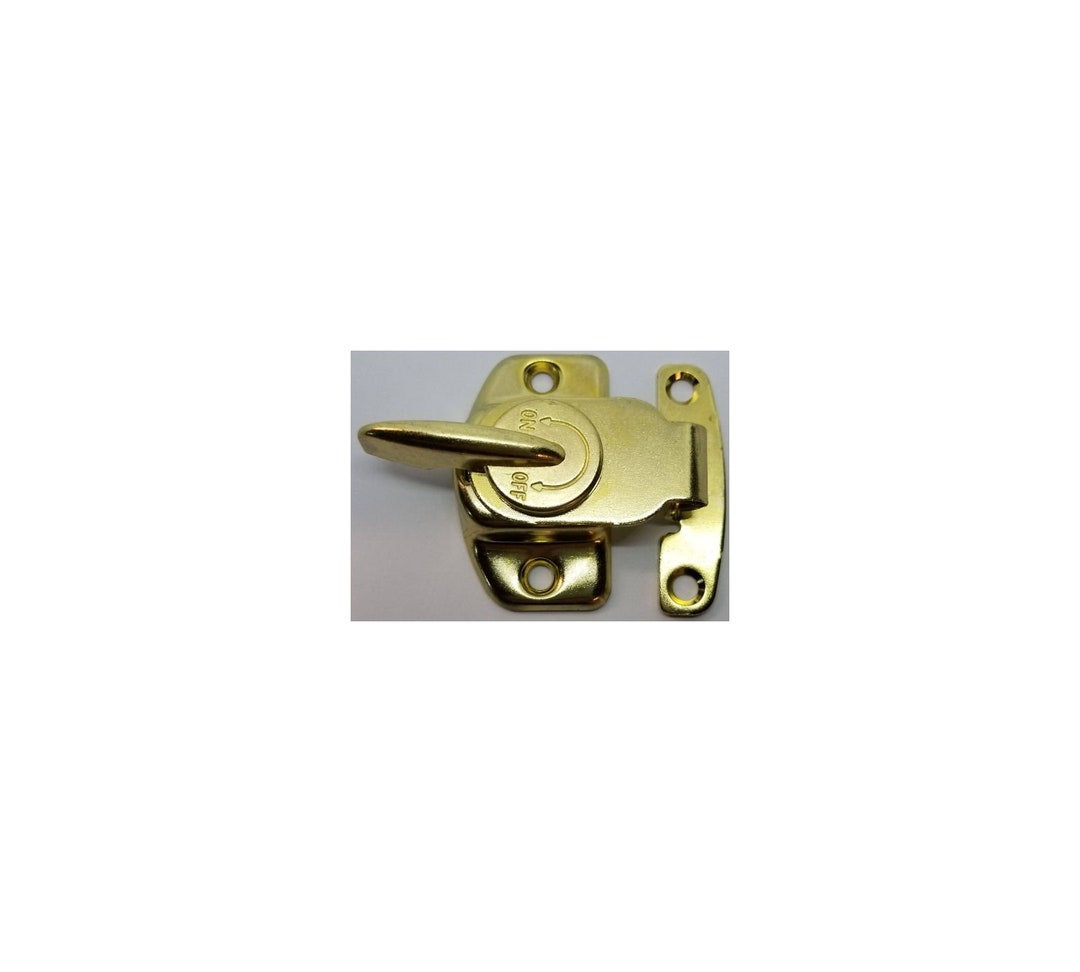 Brass Table Sash Lock Cam-type Spring Release Dining Kitchen Leaf Close ...