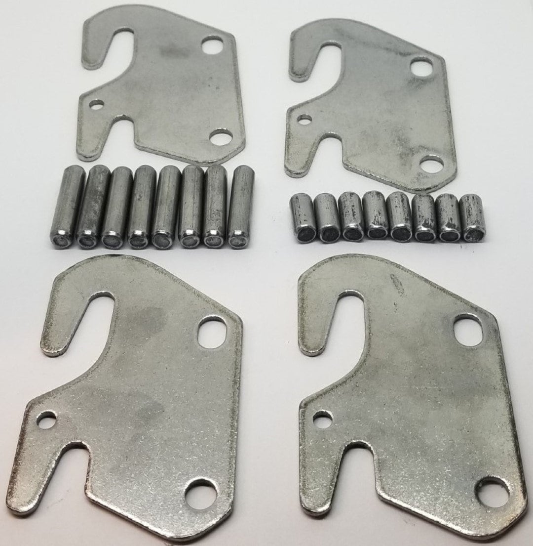 Antique Vintage Bed Rail Steel Bedfast Kit 4 Bed Rail Fasteners Pins ...