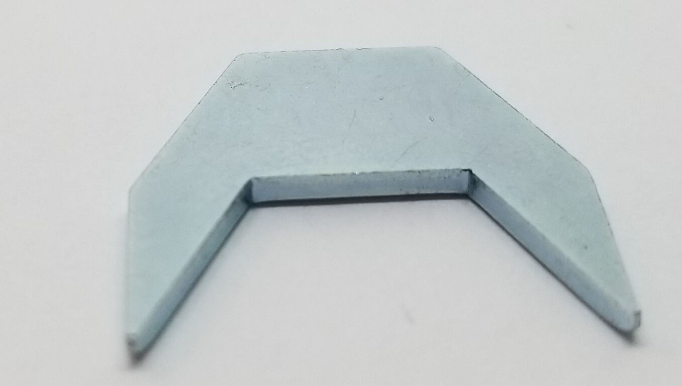 50 (count) - 2 Prong Zinc Steel Drawer Stops Oak Wood Cabinet Point ...