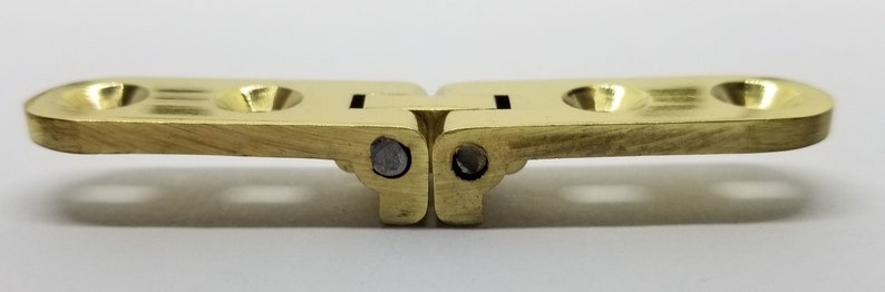 Mini Brass Hinges Solid Brass Flip Top Table Hinge – 180° Flush Mount ...