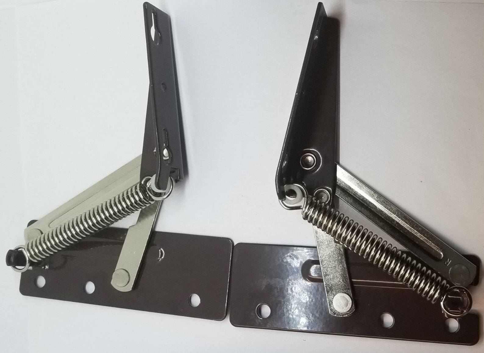 Cantilevered Spring Balanced Stay Hinges Drop Leaf Pair Desk Lid Chest ...