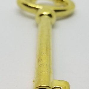 Brass Plated KEY FOR D-1810 6536 LOCK Skeleton Antique Vintage Old Door ...