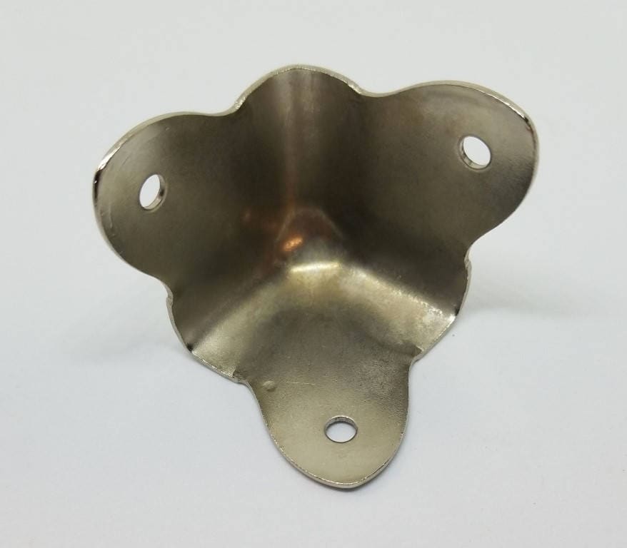 Nickel Plated Trunk Corner steamer chest cap cover box chrome | Etsy