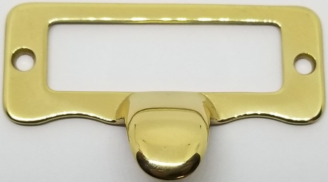 Solid Brass File Cabinet Card Holder Pull Label Tag Antique | Etsy