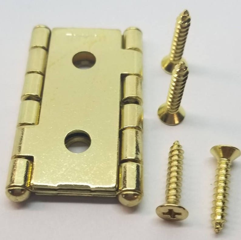 SMALL Brass Plated Steel Double-acting Folding Screen Hinge | Etsy