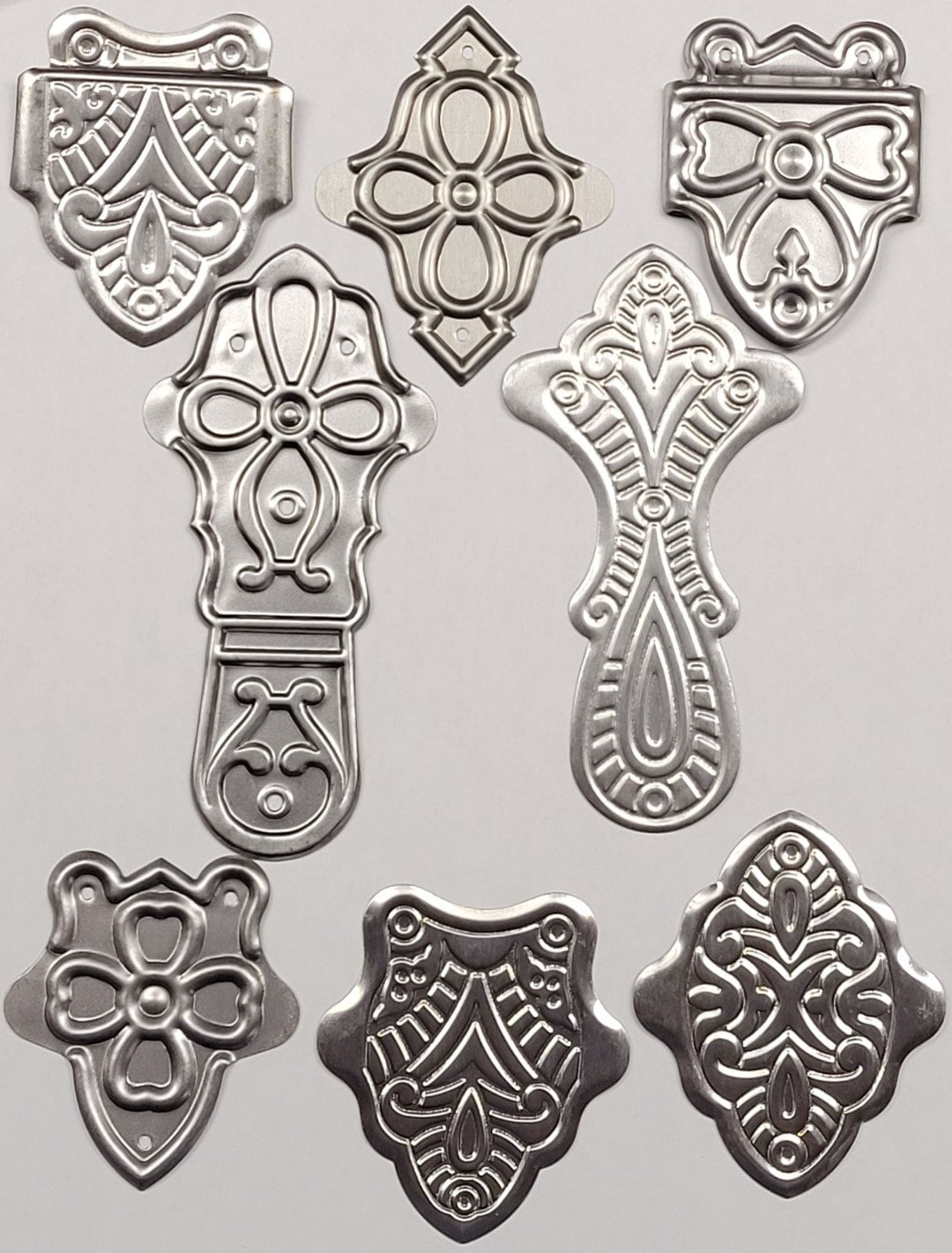 Long Trunk Slat Clamp Chest Steamer Antique Steel Decorative | Etsy