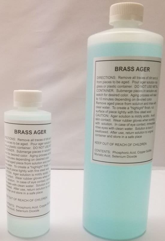 8oz. Ounce Brass Ager Darkening Solution antique vintage - Etsy 日本