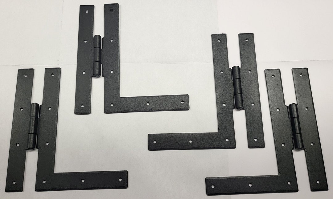 3, 4 & 7 Inch PAIR HL Hinges Cast Iron Antique Vintage Rustic Retro Old ...