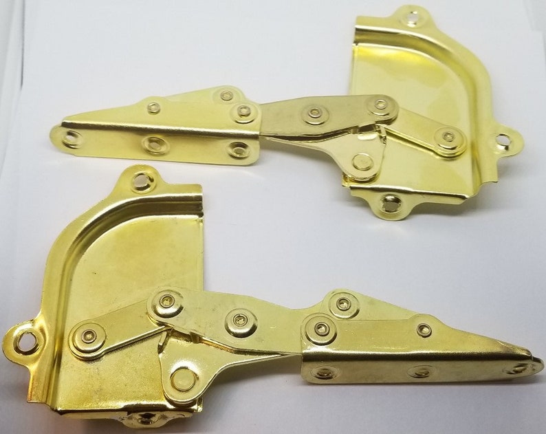 Brass SCISSOR HINGES Pair Drop Desk Lid Stay Chest Lift up | Etsy