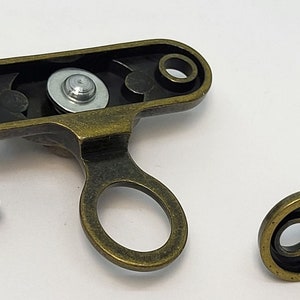 Antique Nickle Black Brass Polished Plated Steel Small Purse Fastener ...