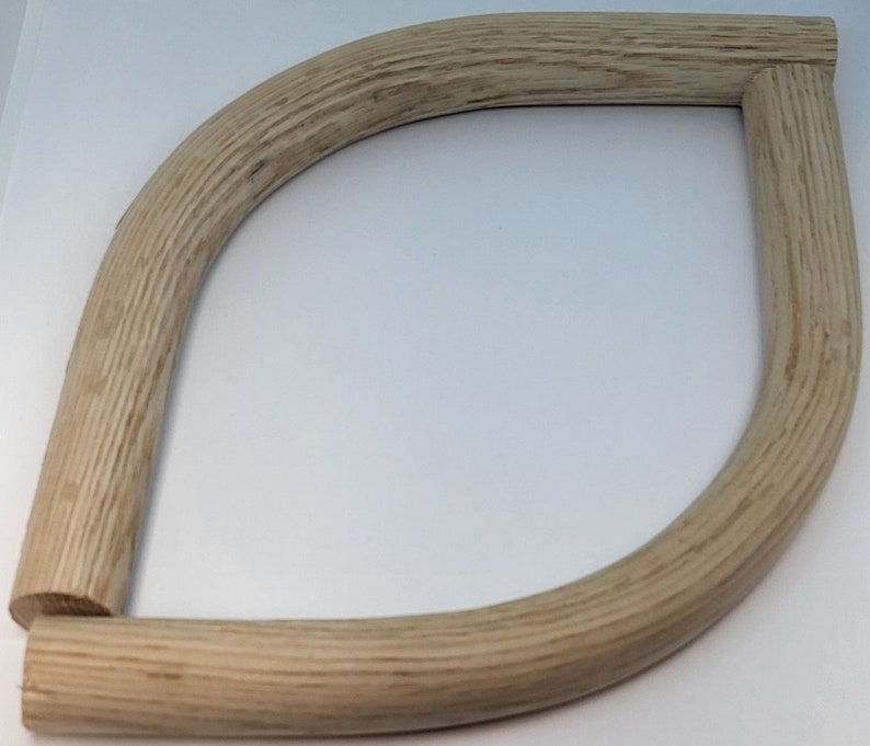 Pair (2) Unfinished Bent Oak Chair Bracing Hip Hugger Brackets Braces ...