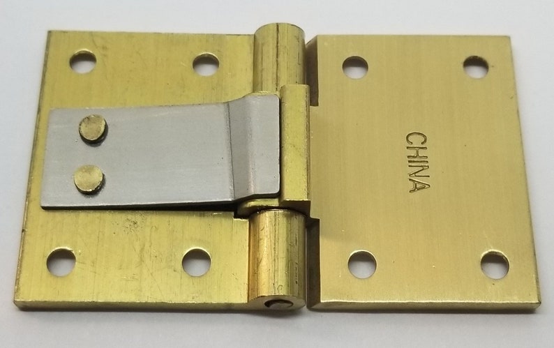 Heavy Solid Brass English Butler Tray Hinge Square Ends Tray Table Leaf ...