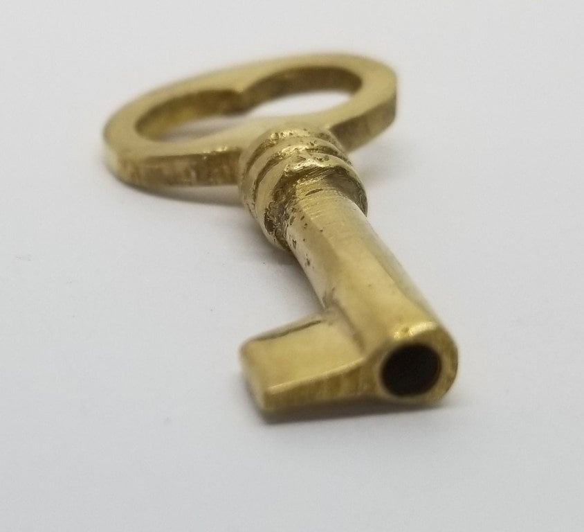 Small Cast Solid Brass Key Polished Skeleton Antique Retro Desk Cabinet ...