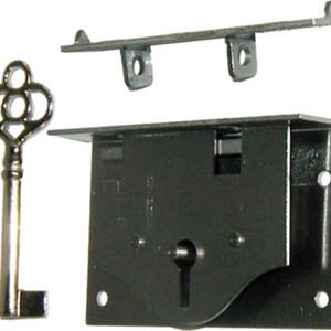 Half Mortise Chest Lid Lock Skeleton Key Trunk Cabinet Desk Drawer ...
