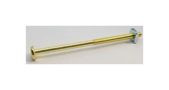 Two 2.5 Brass Pan Head Bolt Flat Nut Smooth Glass | Etsy