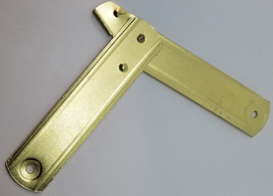 LARGE BRASS Plated Trunk Lid Stay Chest Steamer Antique - Etsy