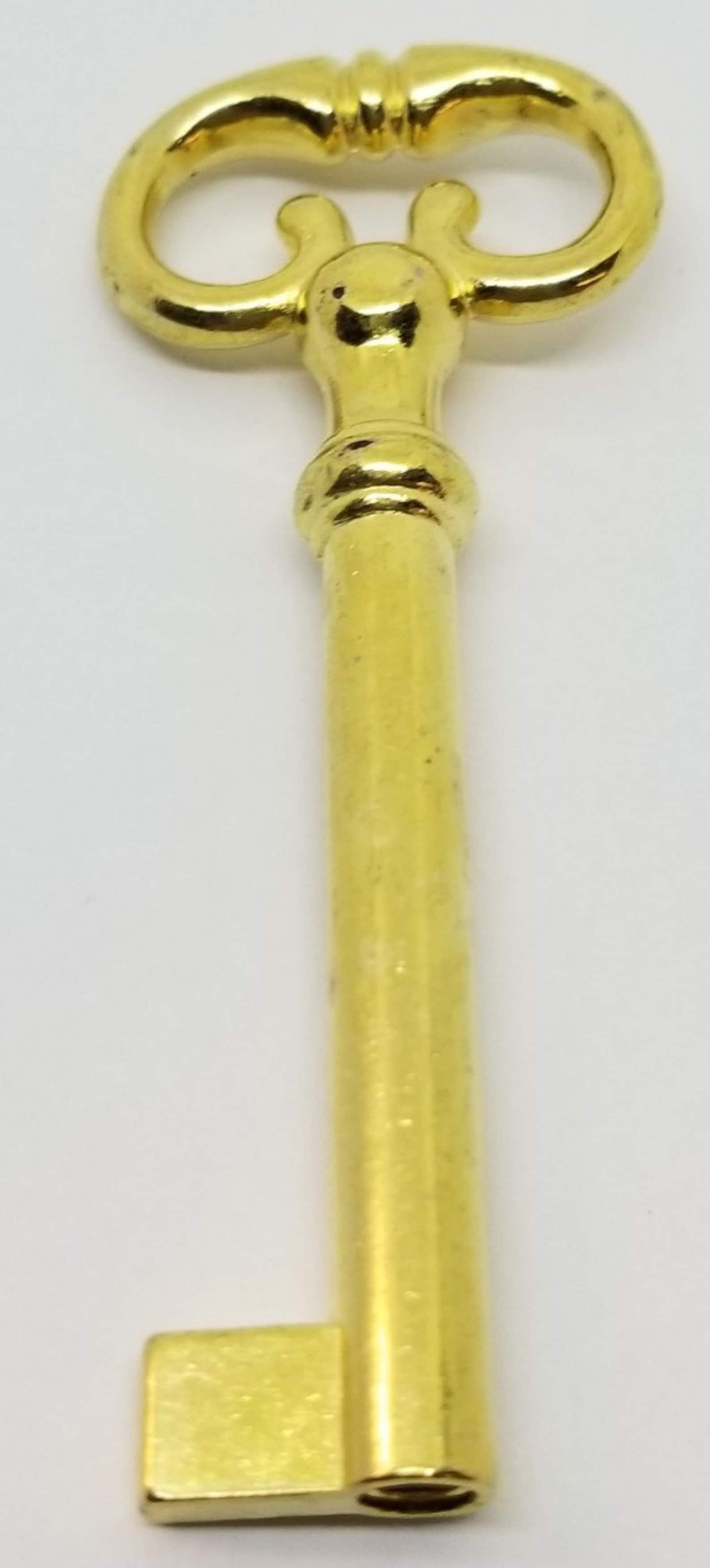 Blank Skeleton Key Brass Plated Die Cast Zinc Antique Vintage - Etsy ...
