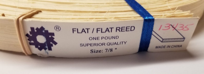FLAT REED 1 SPLINT 80' Foot Coil basket seat chair | Etsy