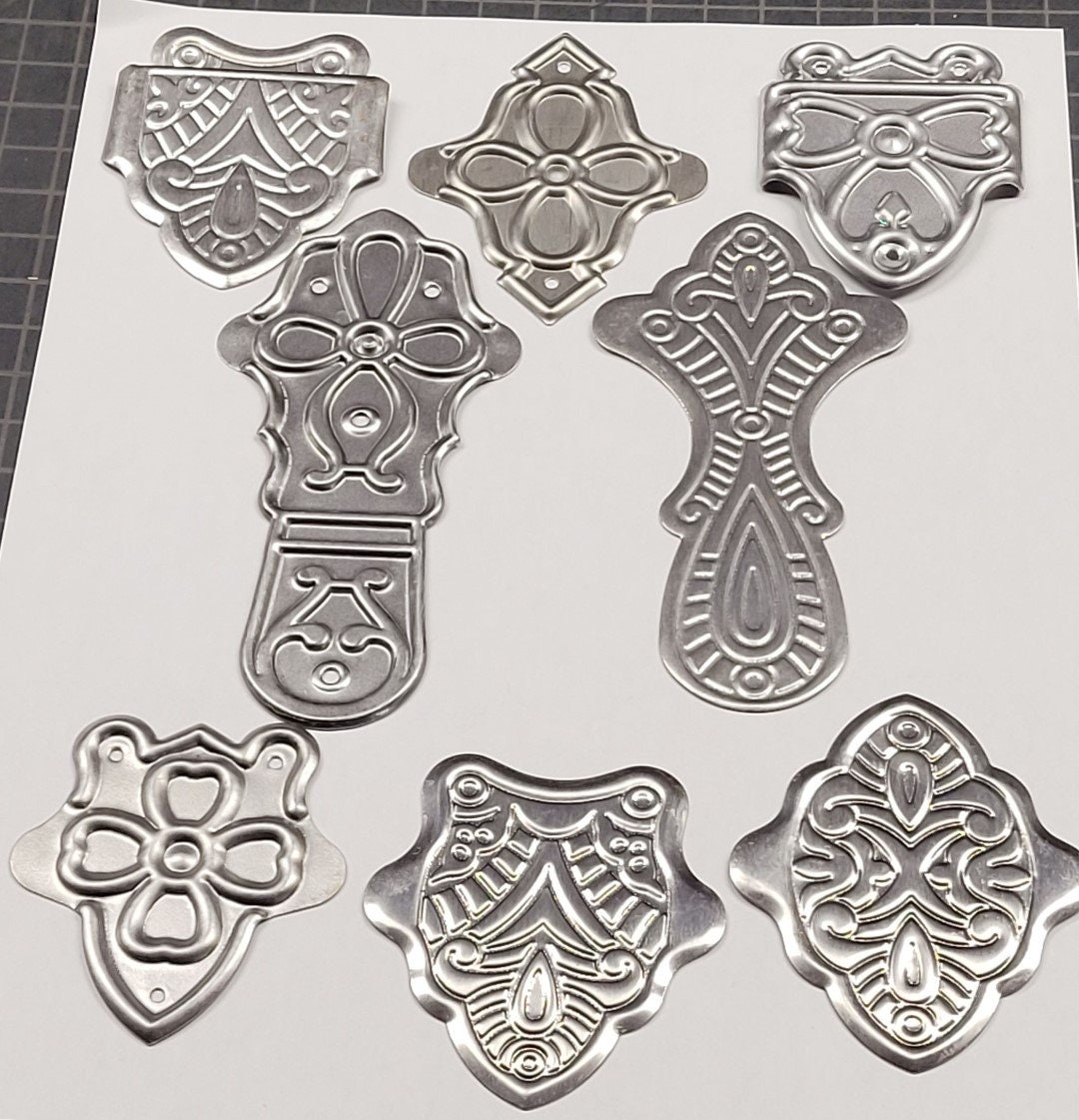 Long Trunk Slat Clamp Chest Steamer Antique Steel Decorative | Etsy