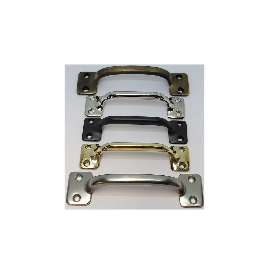 Solid Brass Window Sash Lift Drawer Cabinet Pull Antique Brass Black ...