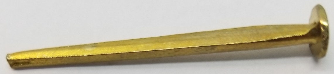 Brass Trunk Nails 1.5" Long - (1/4 LB Bag) Chest Steamer Antique ...