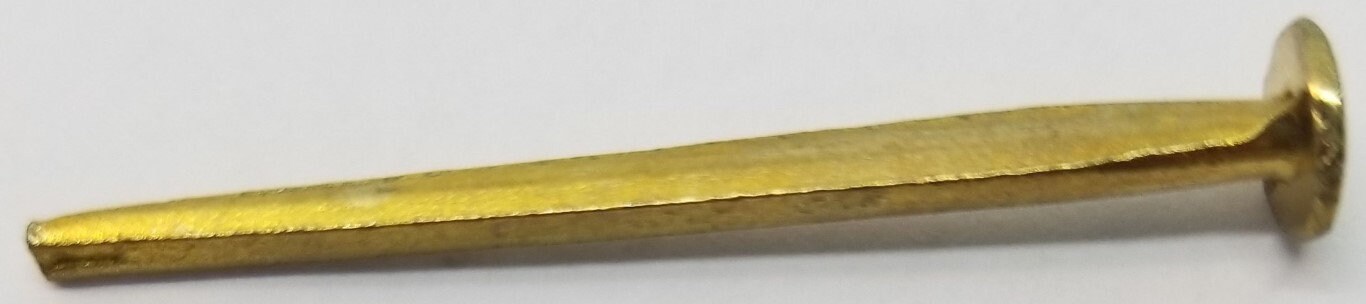 Brass Trunk Nails 1.5" Long - (1/4 LB Bag) Chest Steamer Antique ...