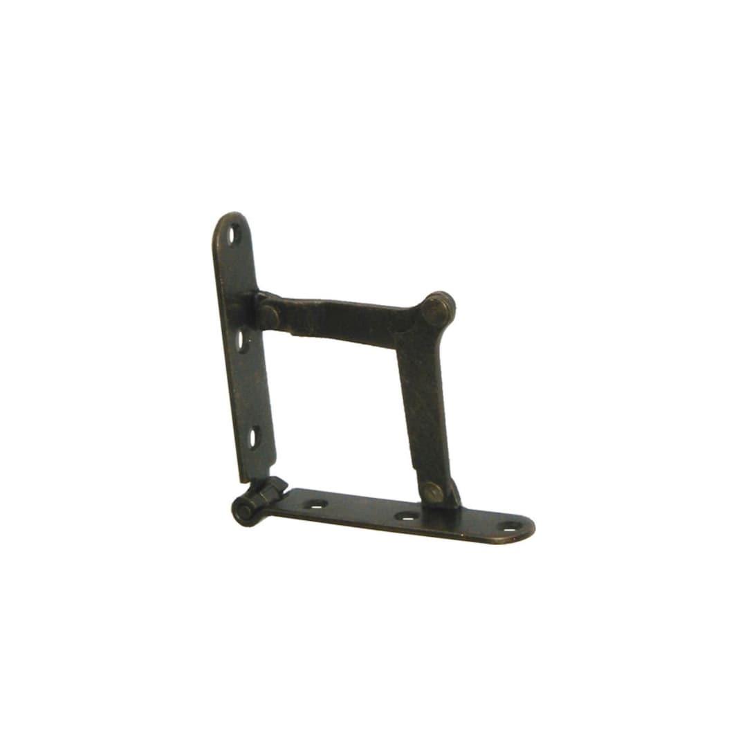 Antique Brass Steel DROP FRONT DRAWER Stay Hinge Chest Trunk Desk ...