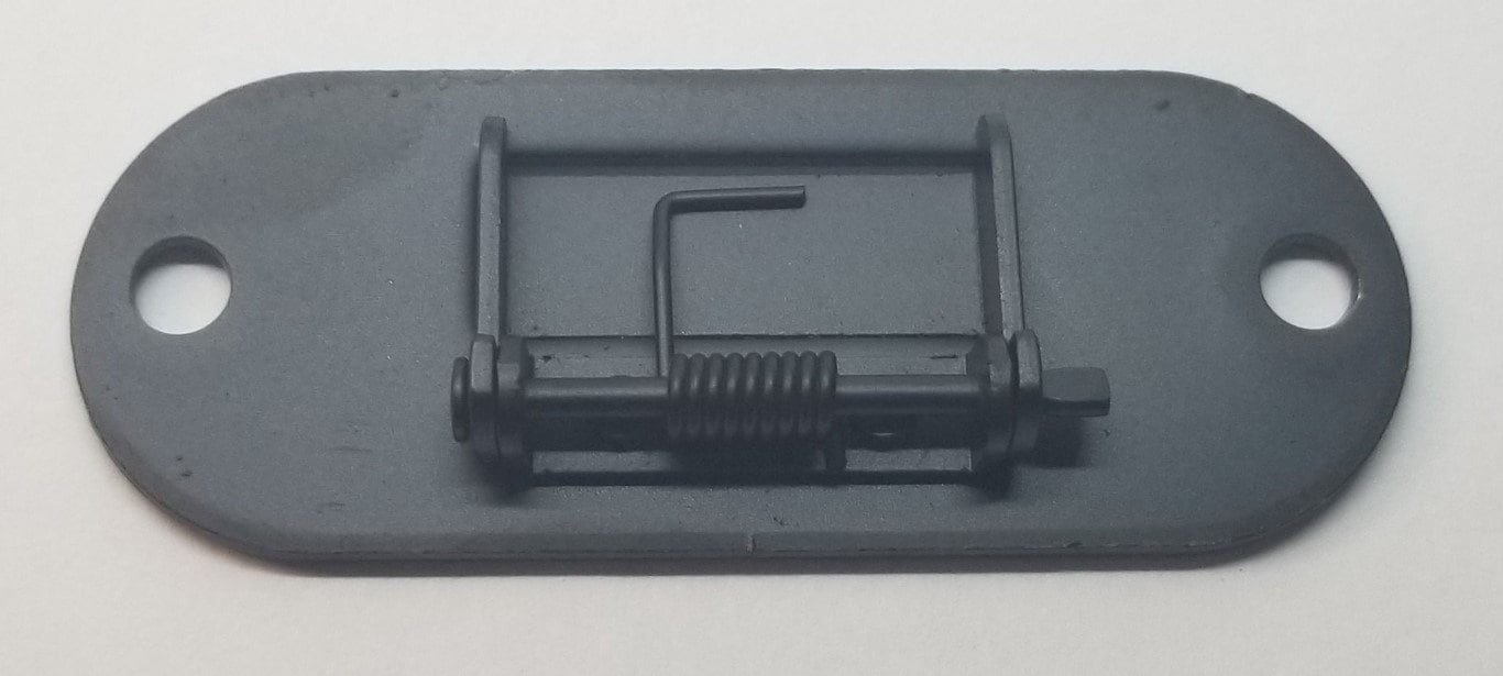 FLAT BLACK Brass Roll Top Desk Lock Set Rounded Oval Catch 2 | Etsy