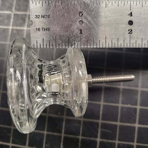 2" Empire Style PRESSED GLASS KNOB Victorian Antique Vintage Old ...