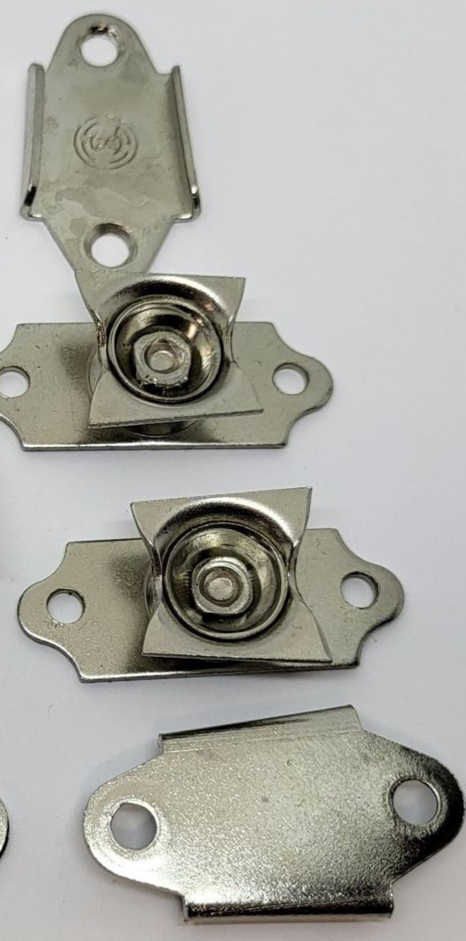 Swivel Mirror Wedge Mounting Brackets Polished Brass Nickel Angle Tilt ...