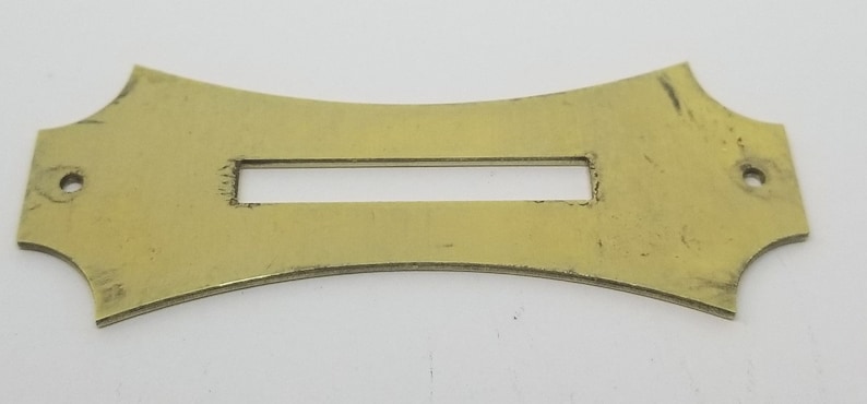 Scalloped Stamped Brass Coin Slot Cover Bank Money Box Jewelry Hole ...