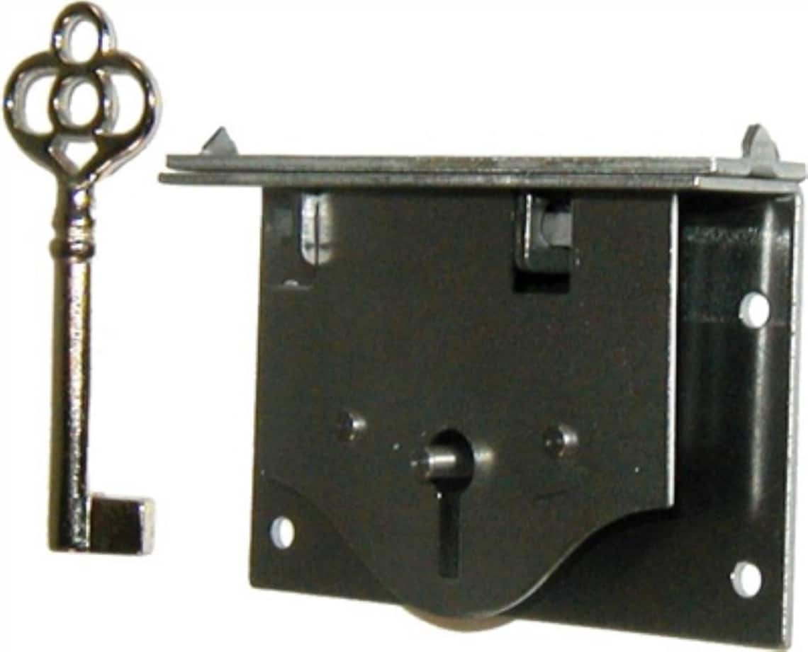 Half Mortise Chest Lid Lock Skeleton Key Trunk Cabinet Desk - Etsy