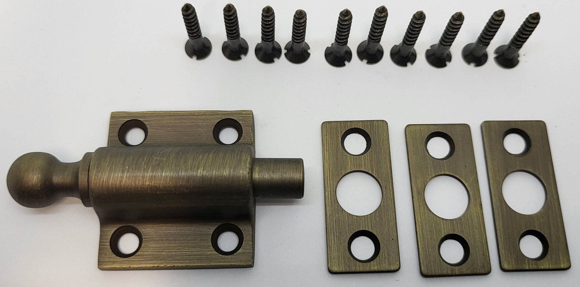 Window Sash Ventilating Bolt Latch Vent Lock Air 3 Strike Plates ...