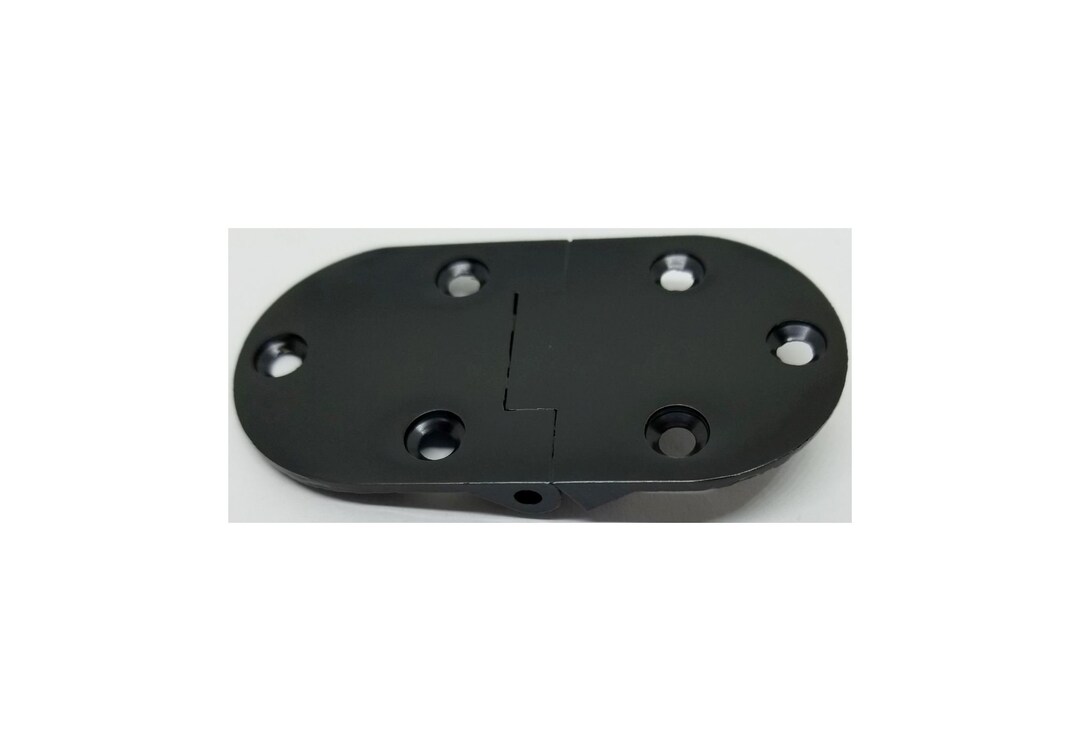 Black English Butler Tray Leaf Hinge With Round Ends Oval 90 Degree ...