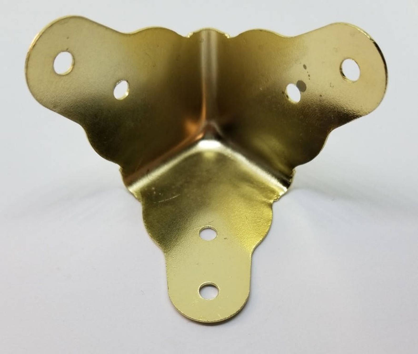 2-3/8 Brass Plated Steel Trunk Corner Steamer Chest Cap - Etsy