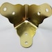 2-3/8" Brass Plated Steel Trunk Corner Steamer Chest Cap Cover Box ...