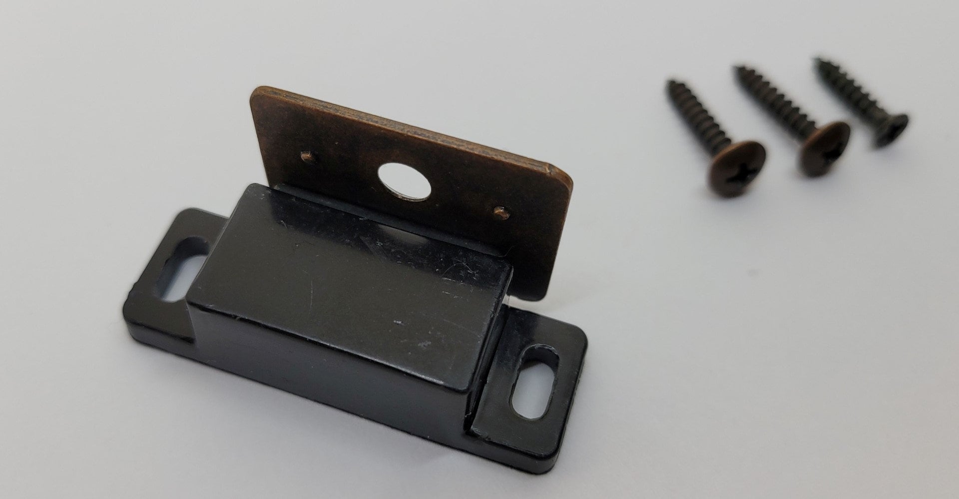 Brown & Black Plastic Magnetic Catch With Fixed Strike Plate | Etsy