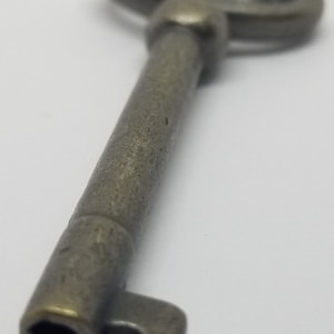 ANTIQUE BRASS KEY for 1810 6536 Lock Skeleton Vintage Old Door Cabinet ...