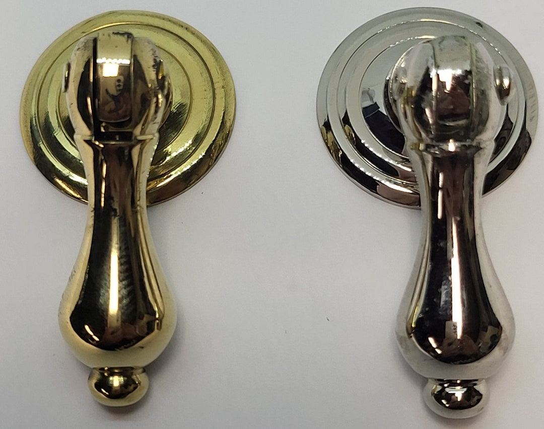 Small Solid Brass Queen Ann Colonial Revival American Single Post ...