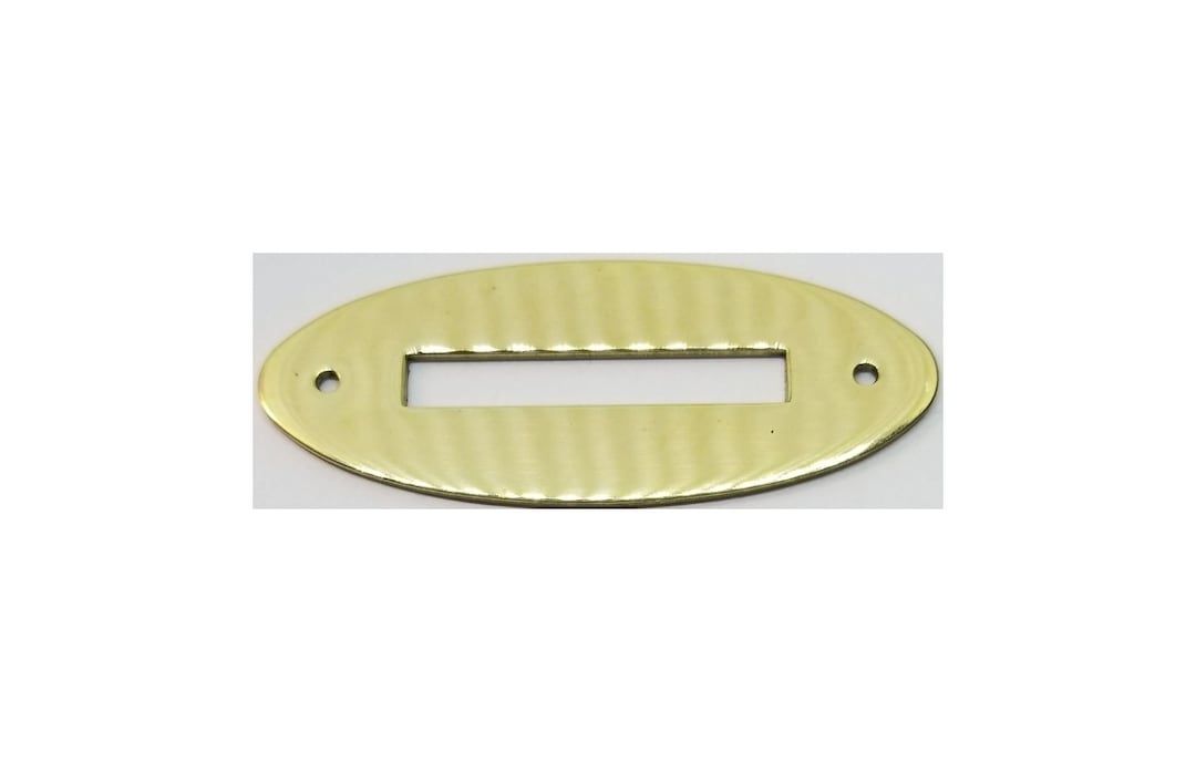 OVAL Stamped Brass Coin Slot Cover Bank Money Box Jewelry Hole Piggy ...