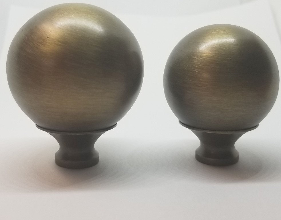 SMALL 1-3/4 ANTIQUE BRASS Bed Ball Finial Post Cannon | Etsy