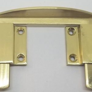 3 PIECE ENGLISH Brass Table Keeper Fork Traditional English Slide ...
