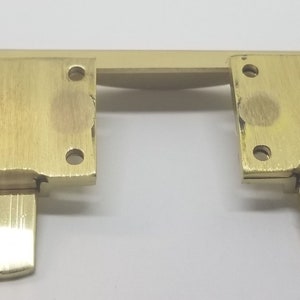 3 PIECE ENGLISH Brass Table Keeper Fork Traditional English Slide ...